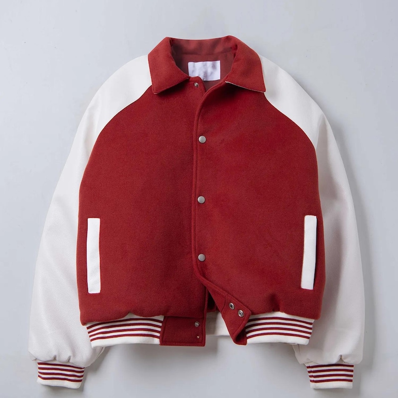 Red Stadium Coat for Men - Etsy