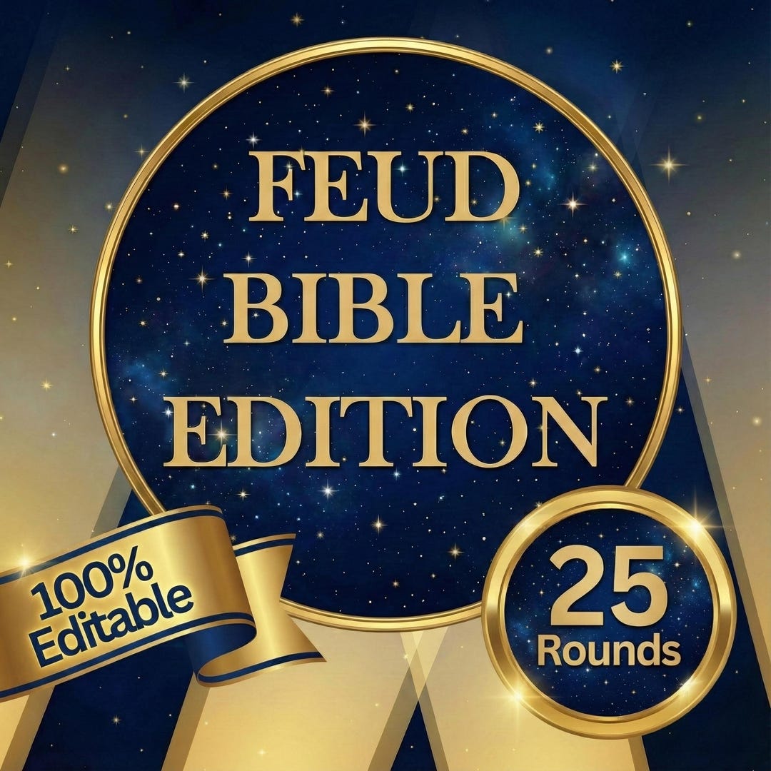 Feud Bible Edition | Church Group Game | Christian Family Feud Style ...