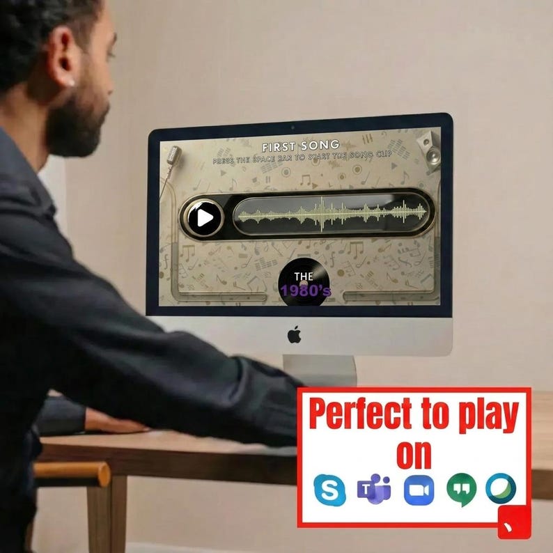 Name That Tune Powerpoint Party Game, Virtual Music Trivia Quiz Through ...