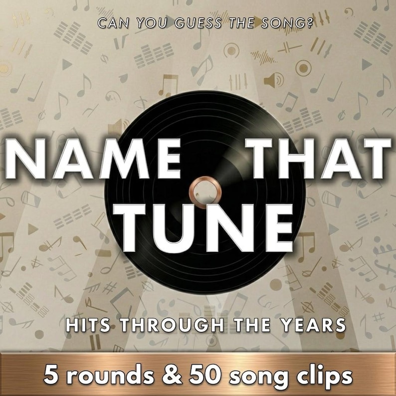 Name That Tune Powerpoint Party Game, Virtual Music Trivia Quiz Through ...
