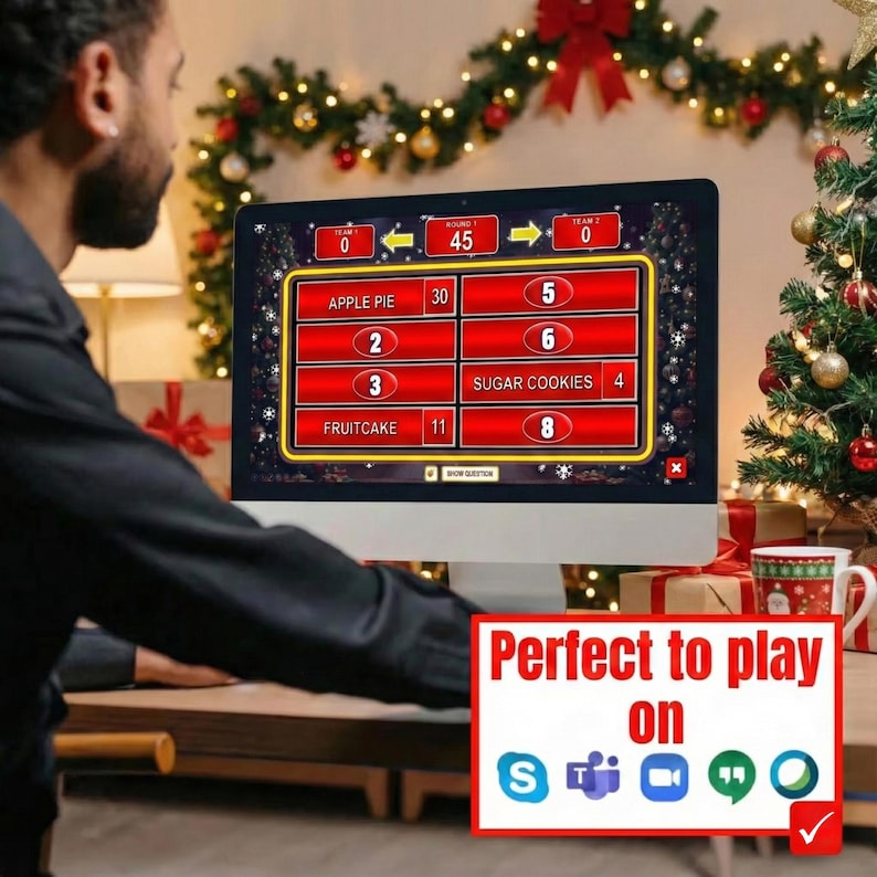Christmas Feud Game, Holiday Family Feud Style Game, Fun Christmas ...