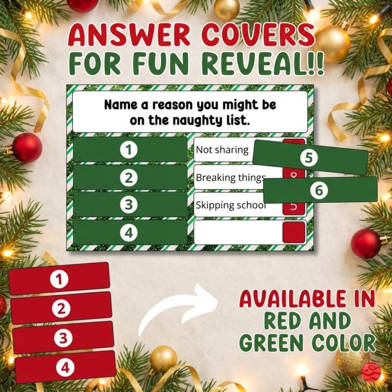 Christmas Family Feud | Printable Christmas Party Game | Christmas ...