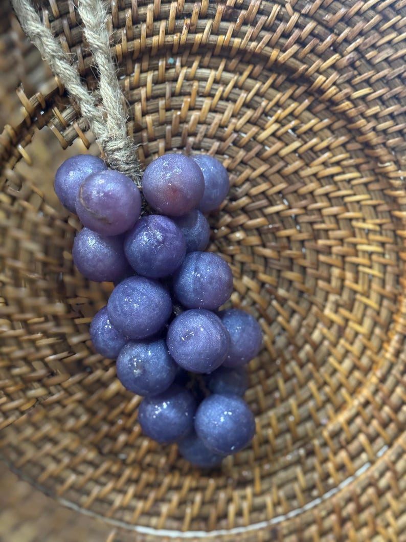 Artisan Grape Soap on a Rope: Olive Oil & Lavender Scented Handmade ...