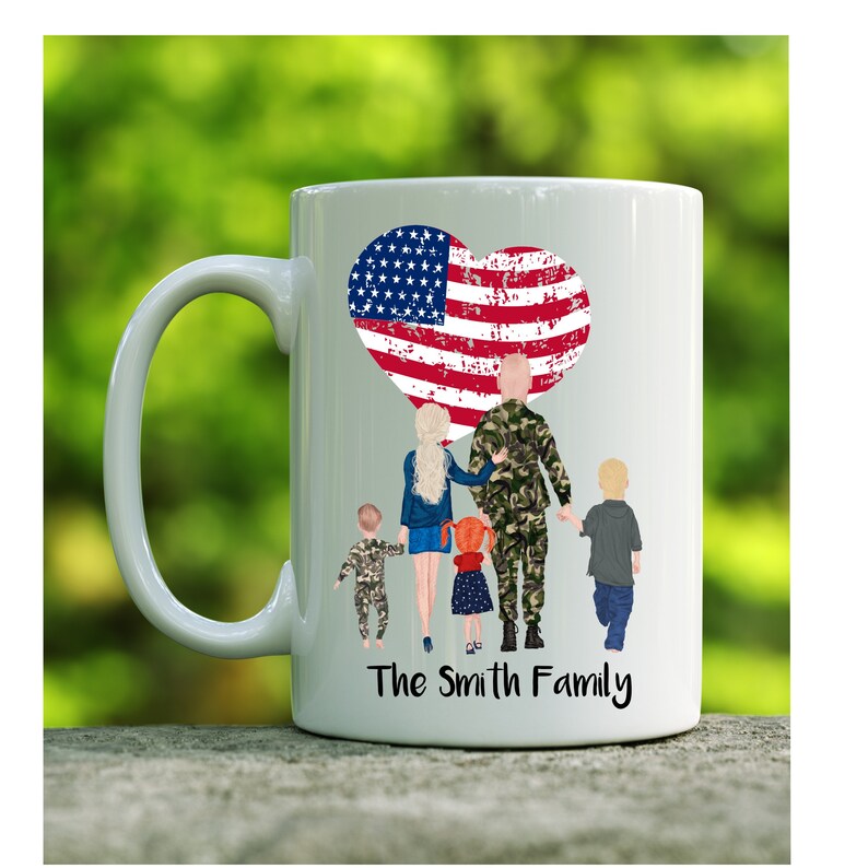 Personalized Army Family Mug Personalize It With Your Names - Etsy
