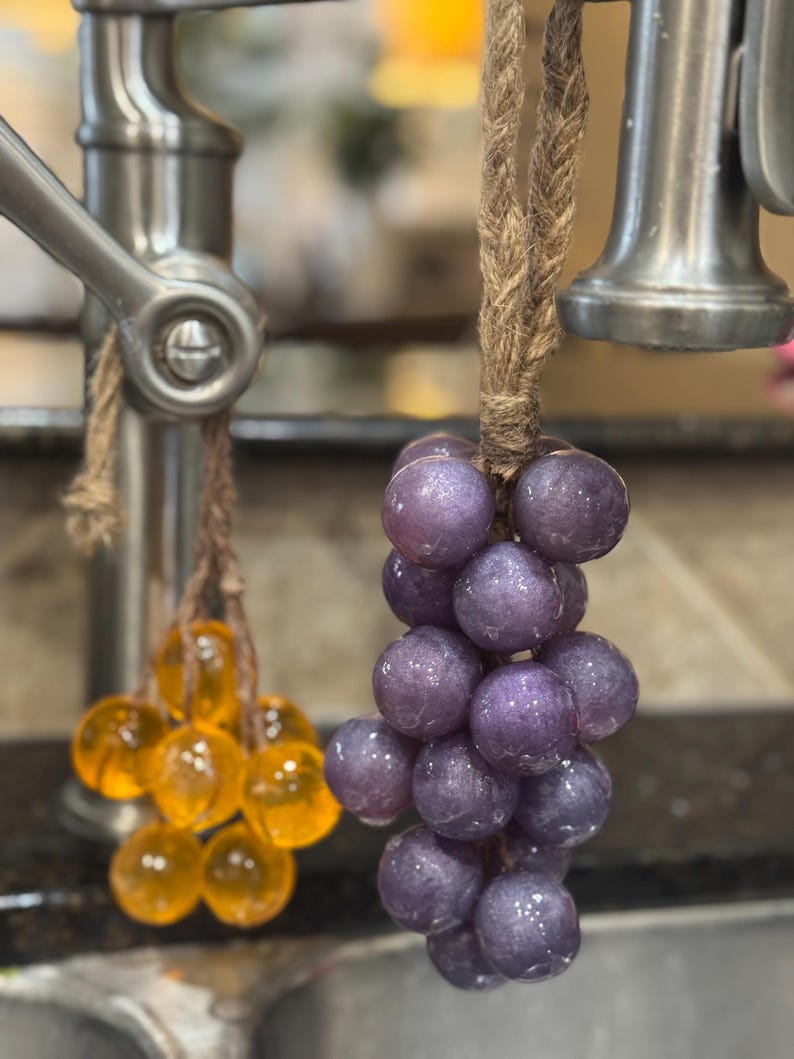 Artisan Grape Soap on a Rope: Olive Oil & Lavender Scented Handmade ...