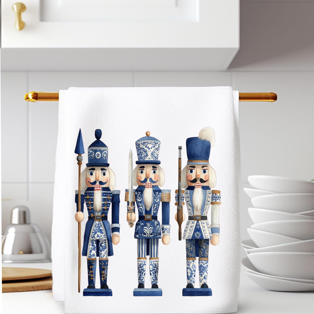 Christmas Nutcracker Kitchen Towel: Whimsical Holiday Designs ...