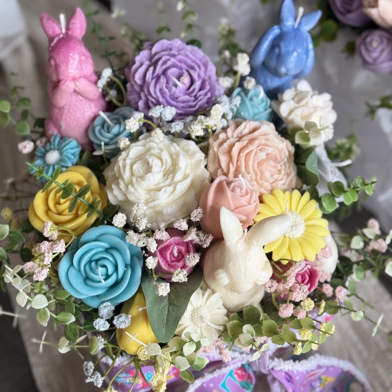 Easter Candle Bouquet - Etsy