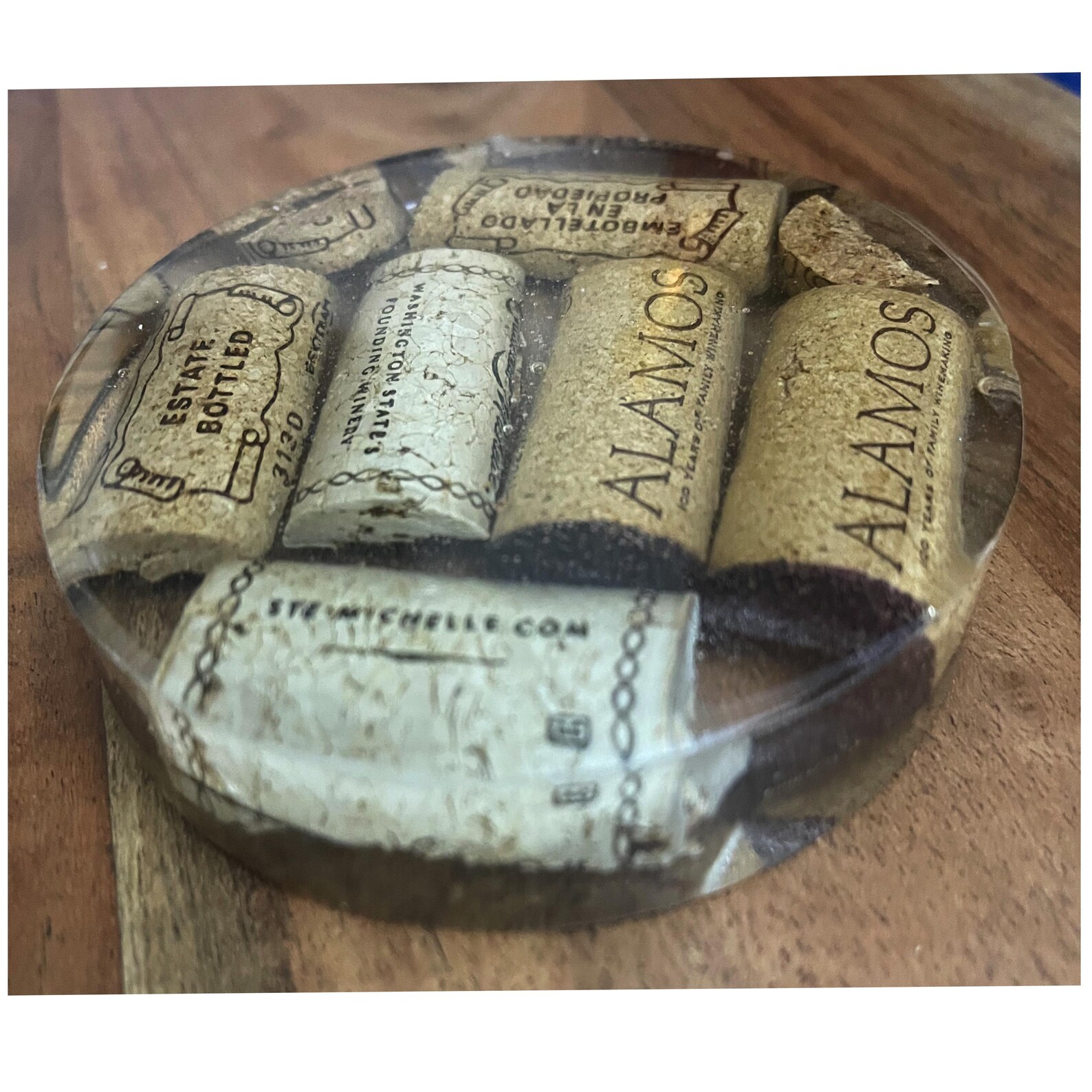 Wine Cork Resin Coasters, Eco Friendly, Housewarming Gift - Etsy