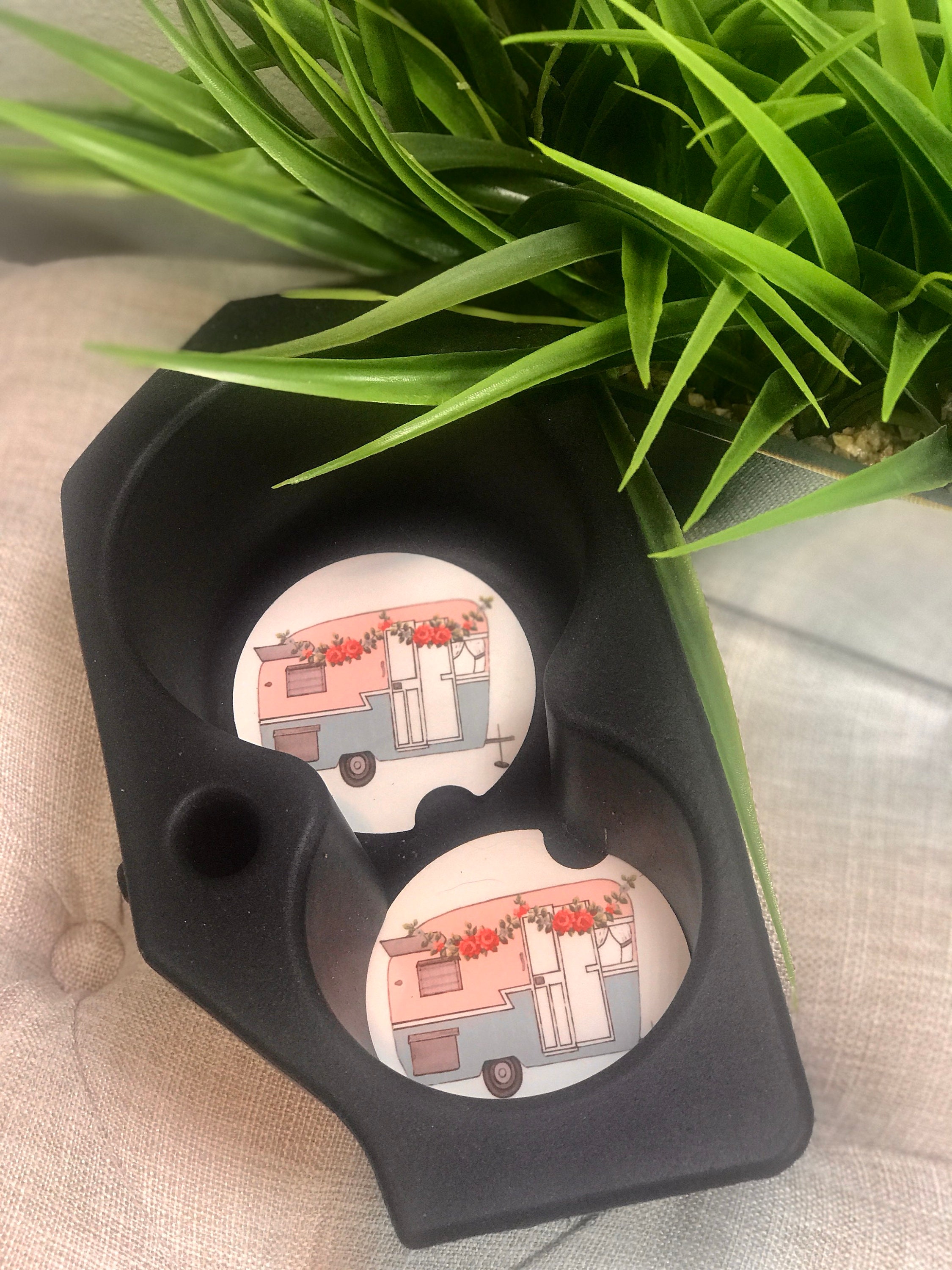 Car Coasters Car Decor For His Her Personalized Car | Etsy