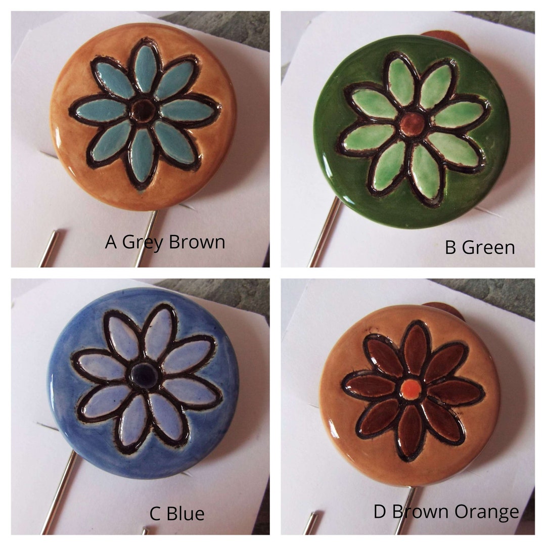 Ceramic Pottery Daisy Bookmark Daisy Accessories Flower - Etsy