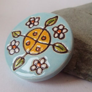 Ceramic Sun Wheel Brooch Pin, Sun Wheel Jewelry, Scarf Pin, Shawl Pin ...