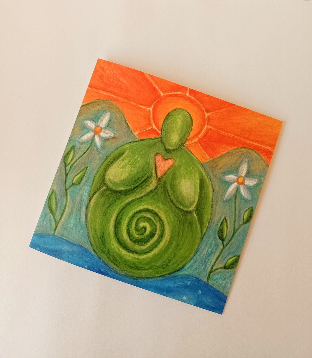 Three Worlds Goddess Greeting Card, Goddess Birthday Card, Pagan Greeting Card, Wiccan Card ...