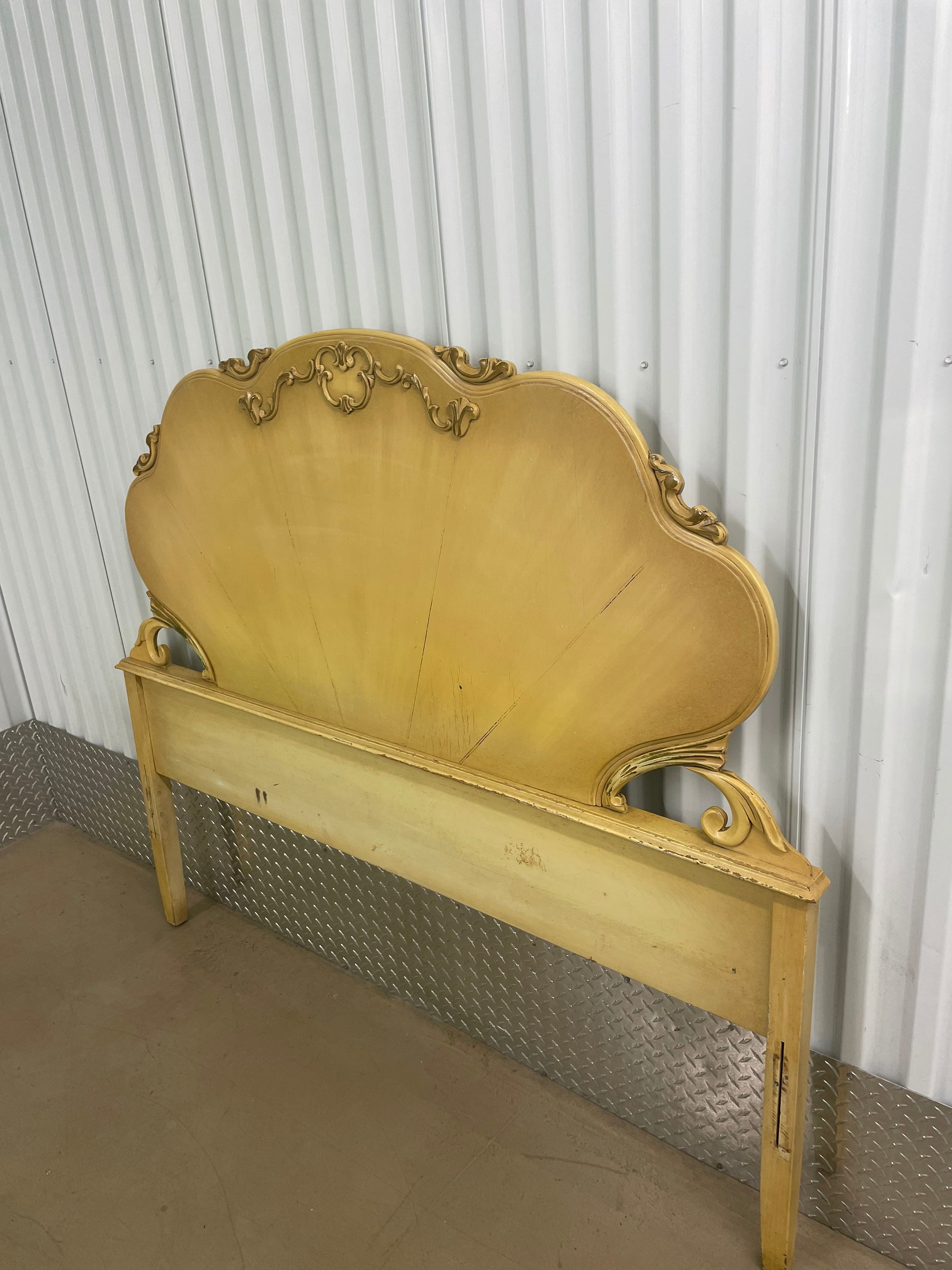 Full Size Vintage Ornate Gilt Wood Clam Shell Headboard - Etsy