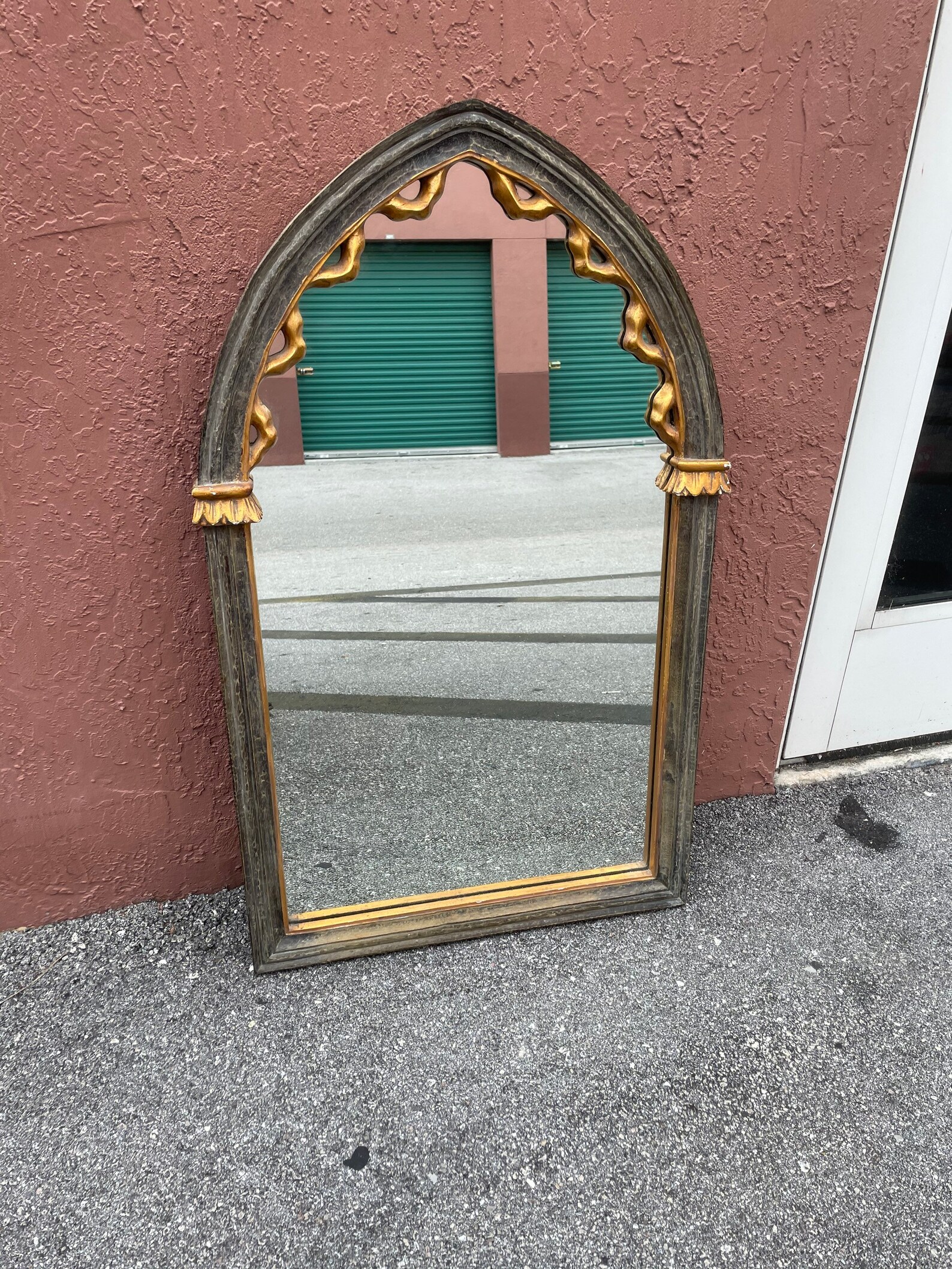 Cathedral Style Arched Solid Wood Gilt Mirror / Moorish Style - Etsy