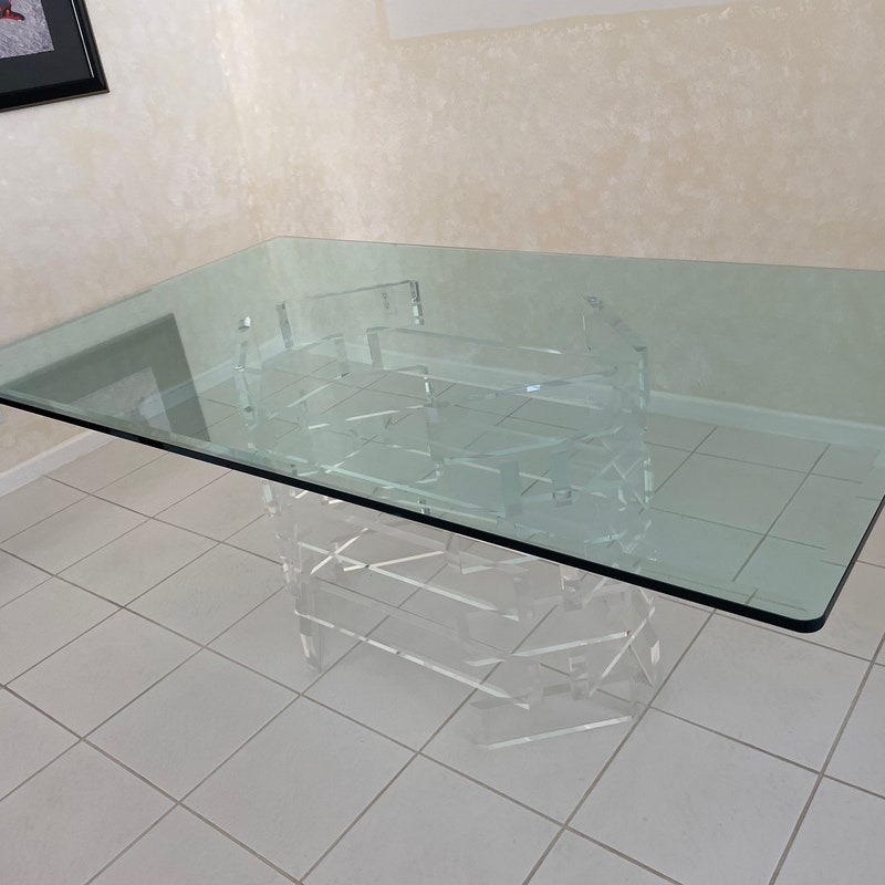 Dining Table Base for Glass Top - Etsy
