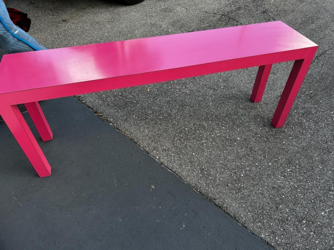 SOLD Vintage 6ft Wide 'barbie Pink' Laminate Parson Console - Etsy