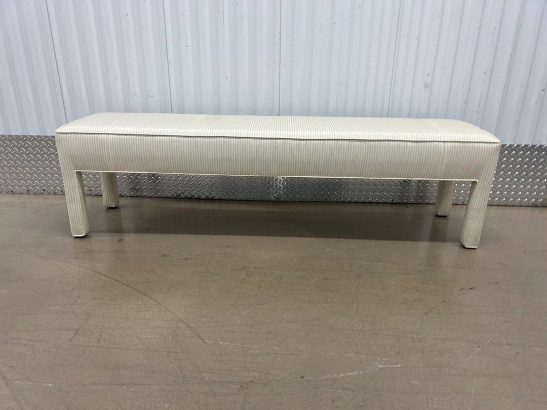 Extra Long 63 Upholstered Parson Bench Minimalist Design - Etsy