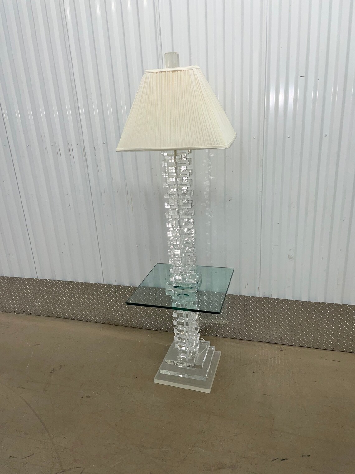 Spectacular Stacking Lucite Table Standing Lamp With Finial - Etsy