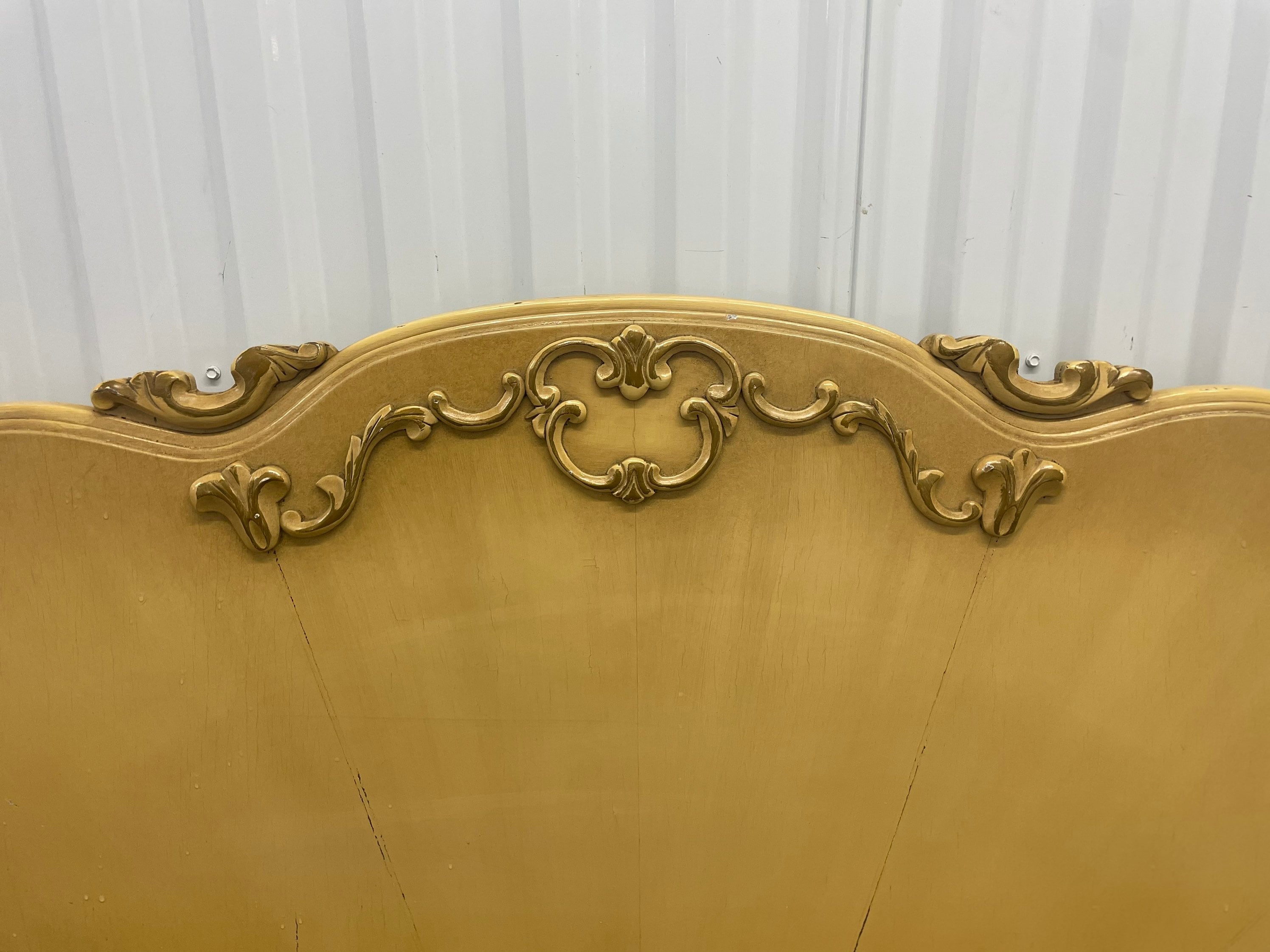 Full Size Vintage Ornate Gilt Wood Clam Shell Headboard - Etsy
