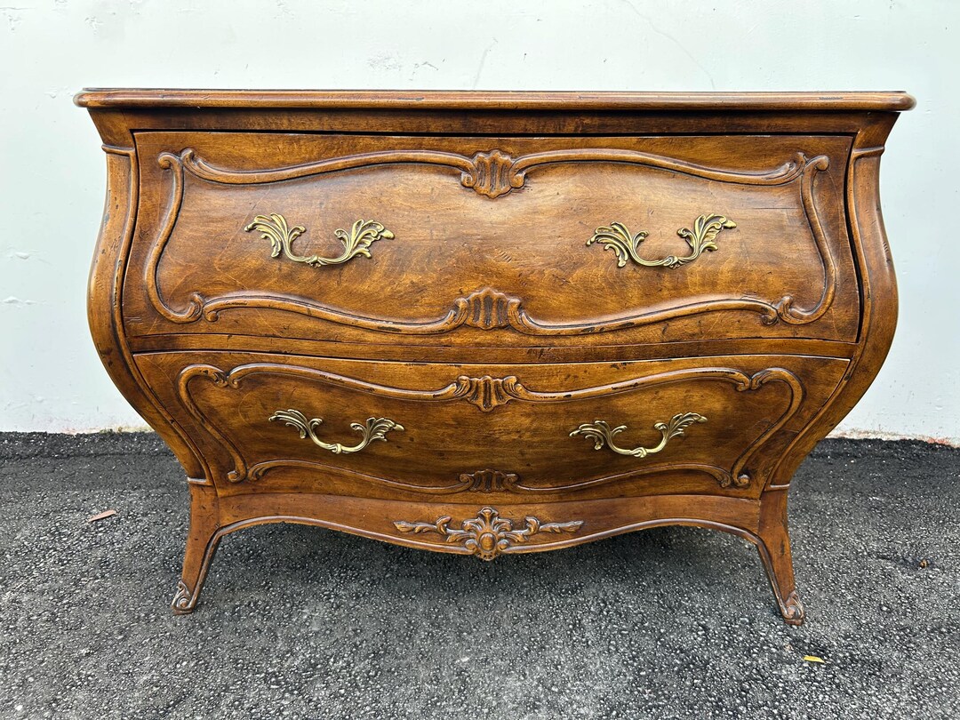 Henredon French Bombay Chest Nightstand Two Drawer Villandry Collection ...
