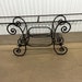 Vintage Iron French Pastry Cart Style Console Dining Table With Custom ...