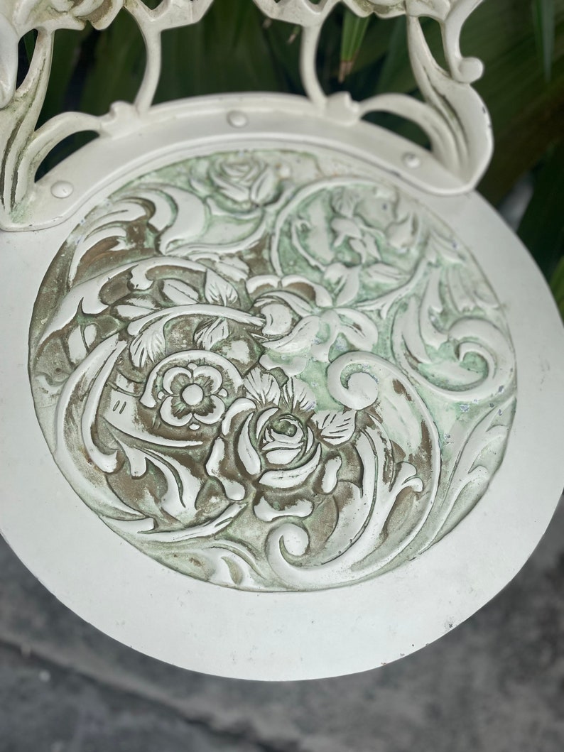 Kessler Cast Iron Rose Vanity Budoir Pedestal Seat With 180 - Etsy