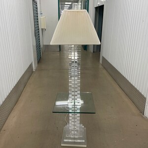 Spectacular Stacking Lucite Table Standing Lamp With Finial - Etsy