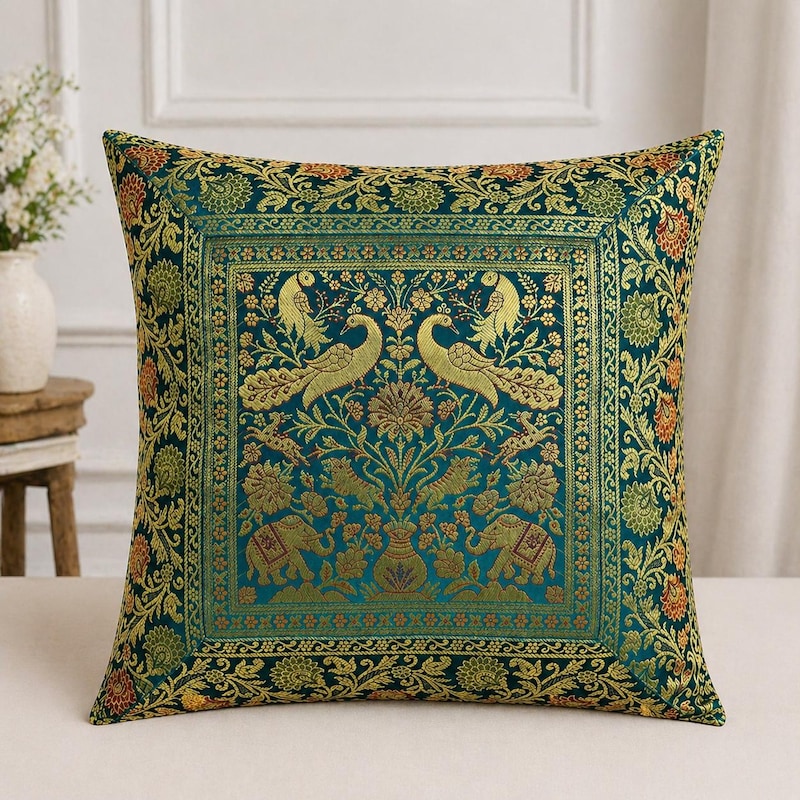 Silk Brocade Peacock - Etsy