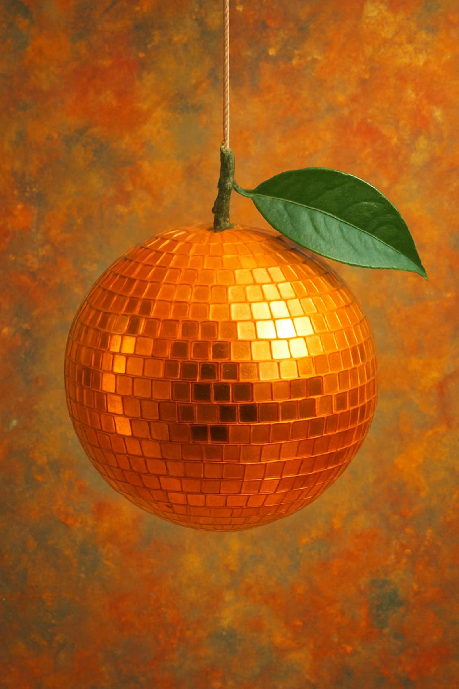 Orange Disco Ball, Home & Office Decor - Etsy