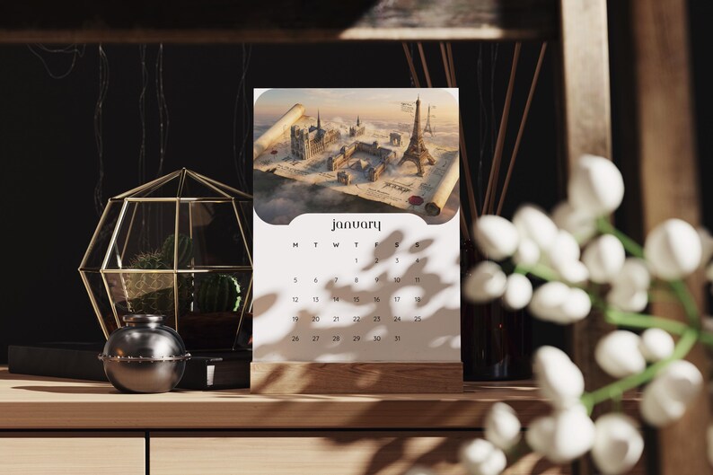 Editable 2026 Mini Calendar, Printable in Size 4.25x5.5 or A6, Instant ...