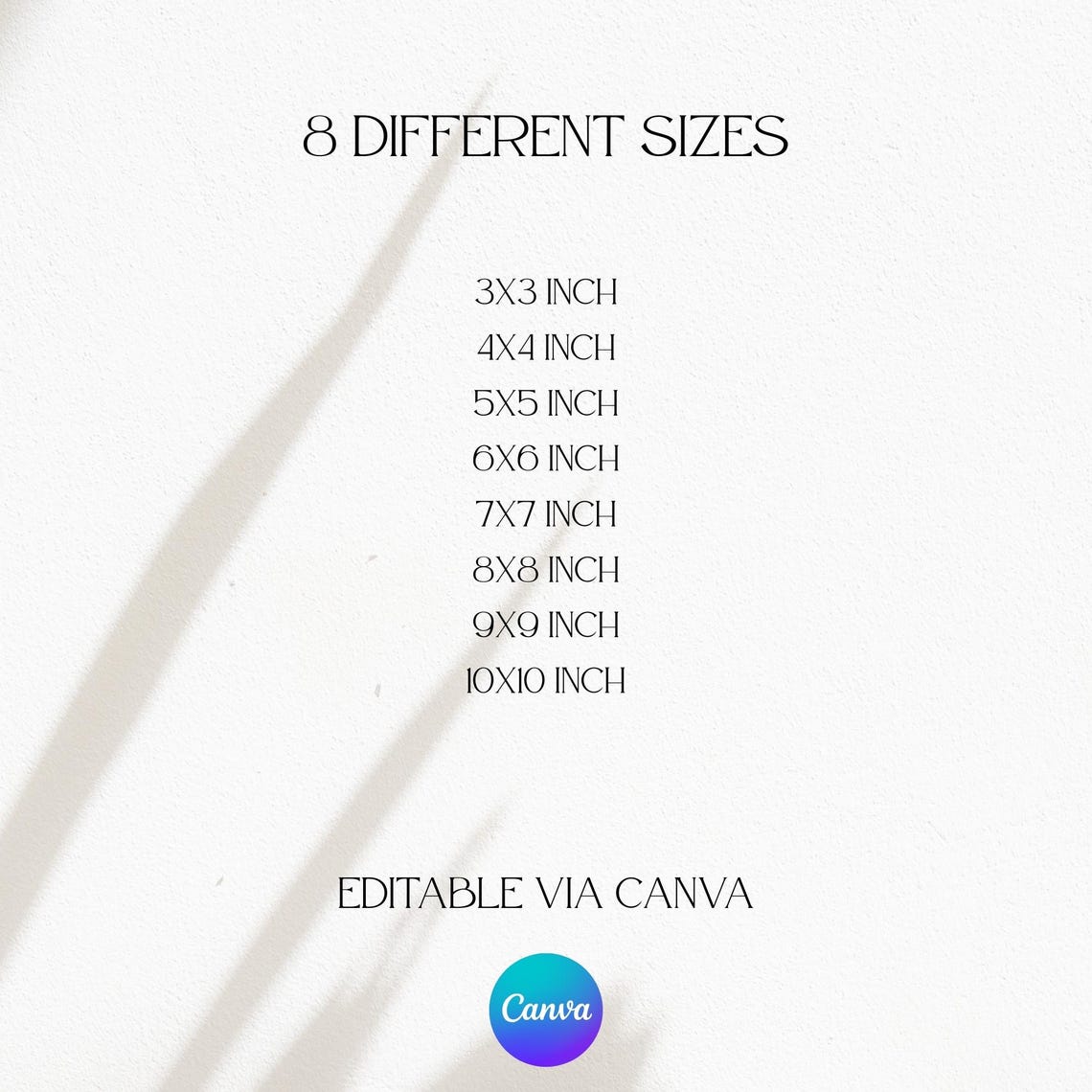 Editable 2026 Mini Calendar, Printable in Sizes From 3x3 to 10x10 ...