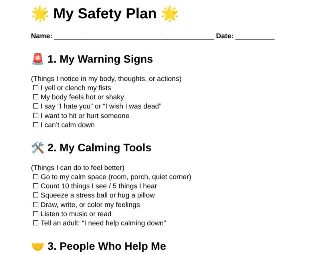 Child Safety Plan - Etsy