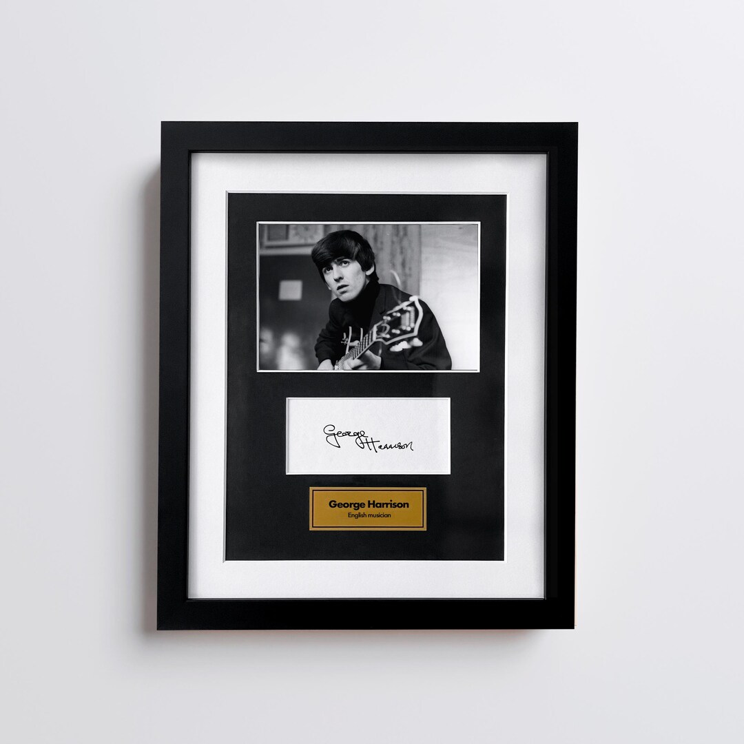 George Harrison Autograph Photo – Signed Photo Facsimile - Etsy