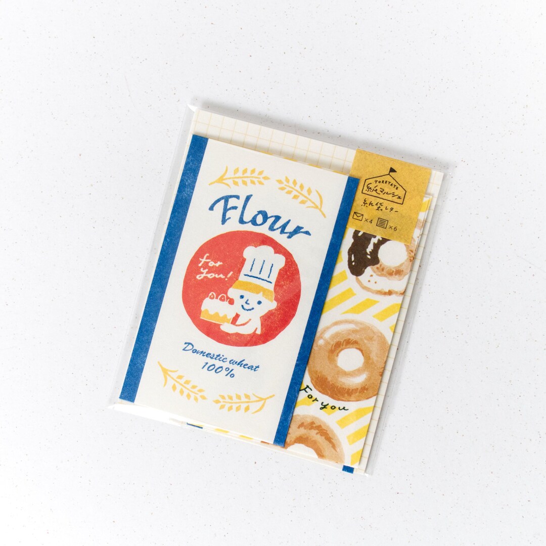Marché French Bakery Mini Letter and Envelope Set by Furukawashiko - Etsy