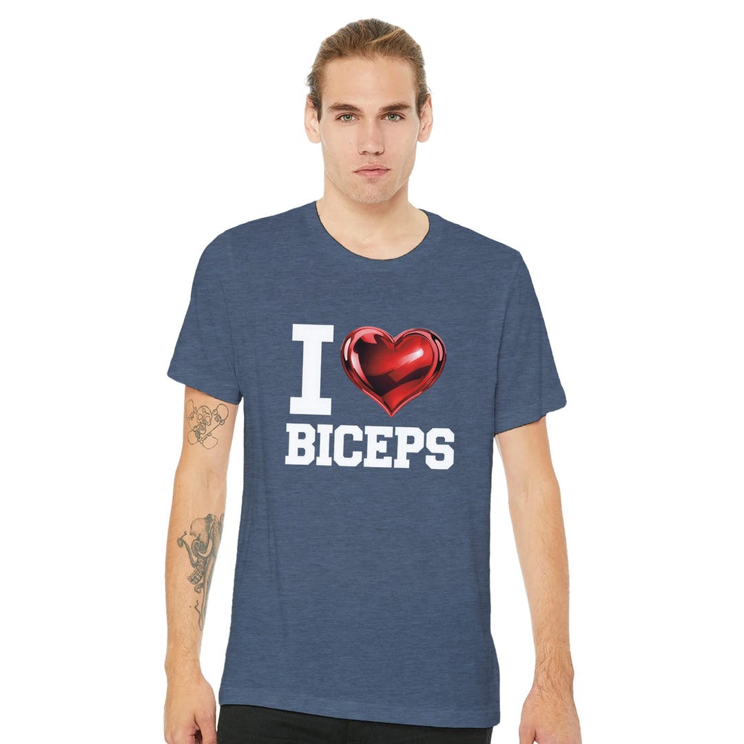 I Love Biceps – Gym Aesthetic Shirt | Arm Workout Muscle Design - Etsy
