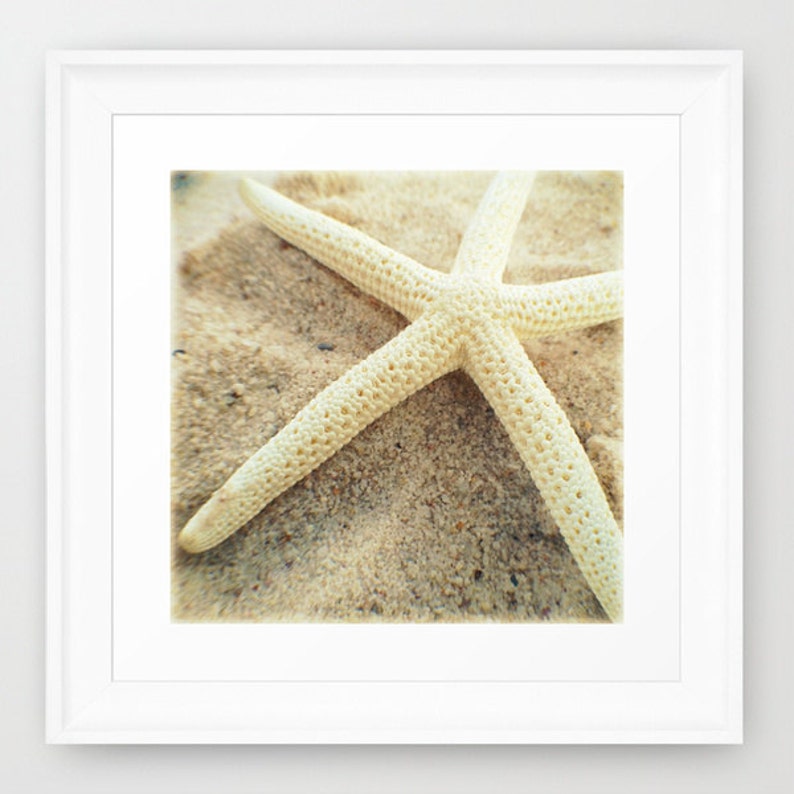 Coastal Beach Print Starfish Home Decor Wall Art Nautical Wall Art ...