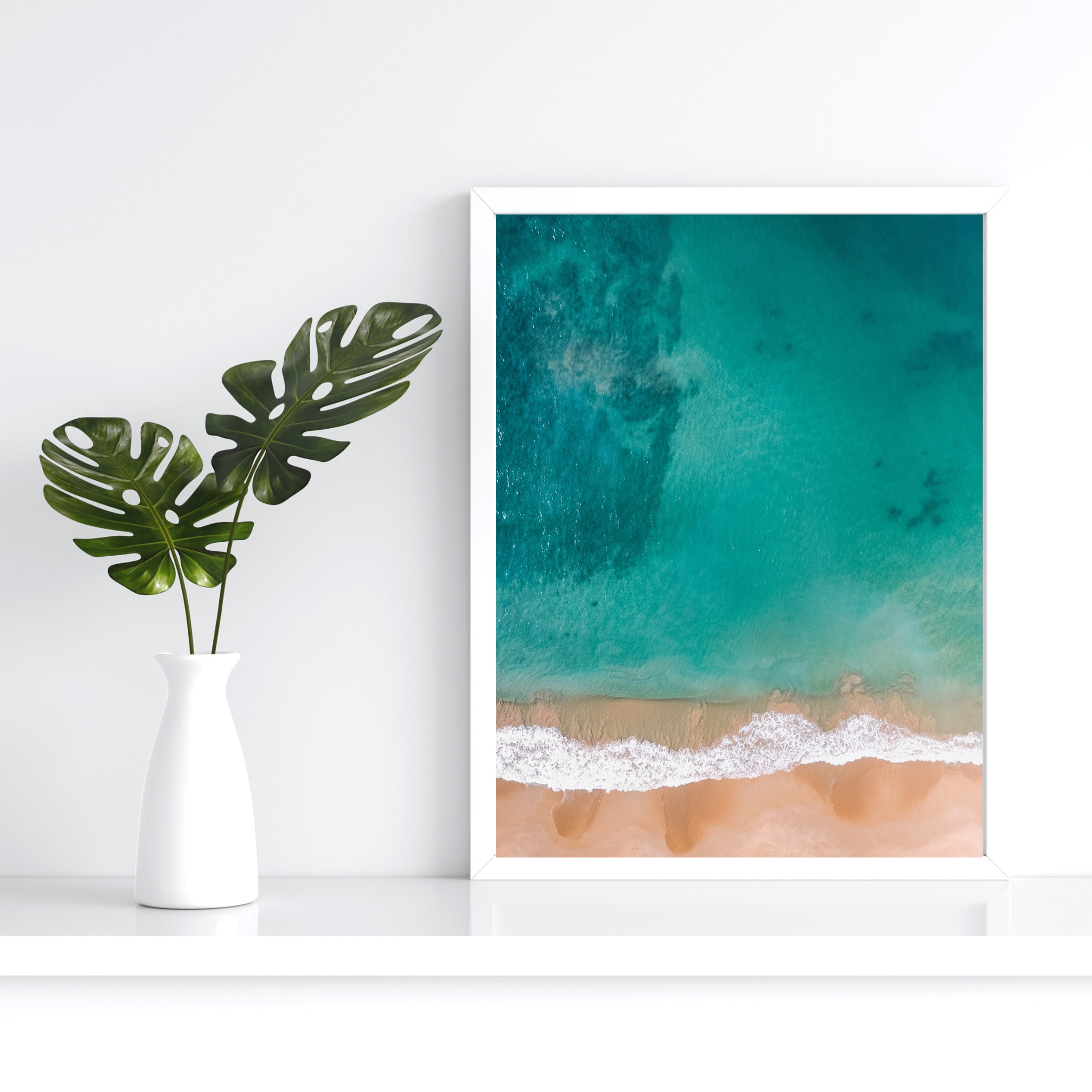 Instant Download Aerial Beach Print Wall Art Printable Art Beach ...
