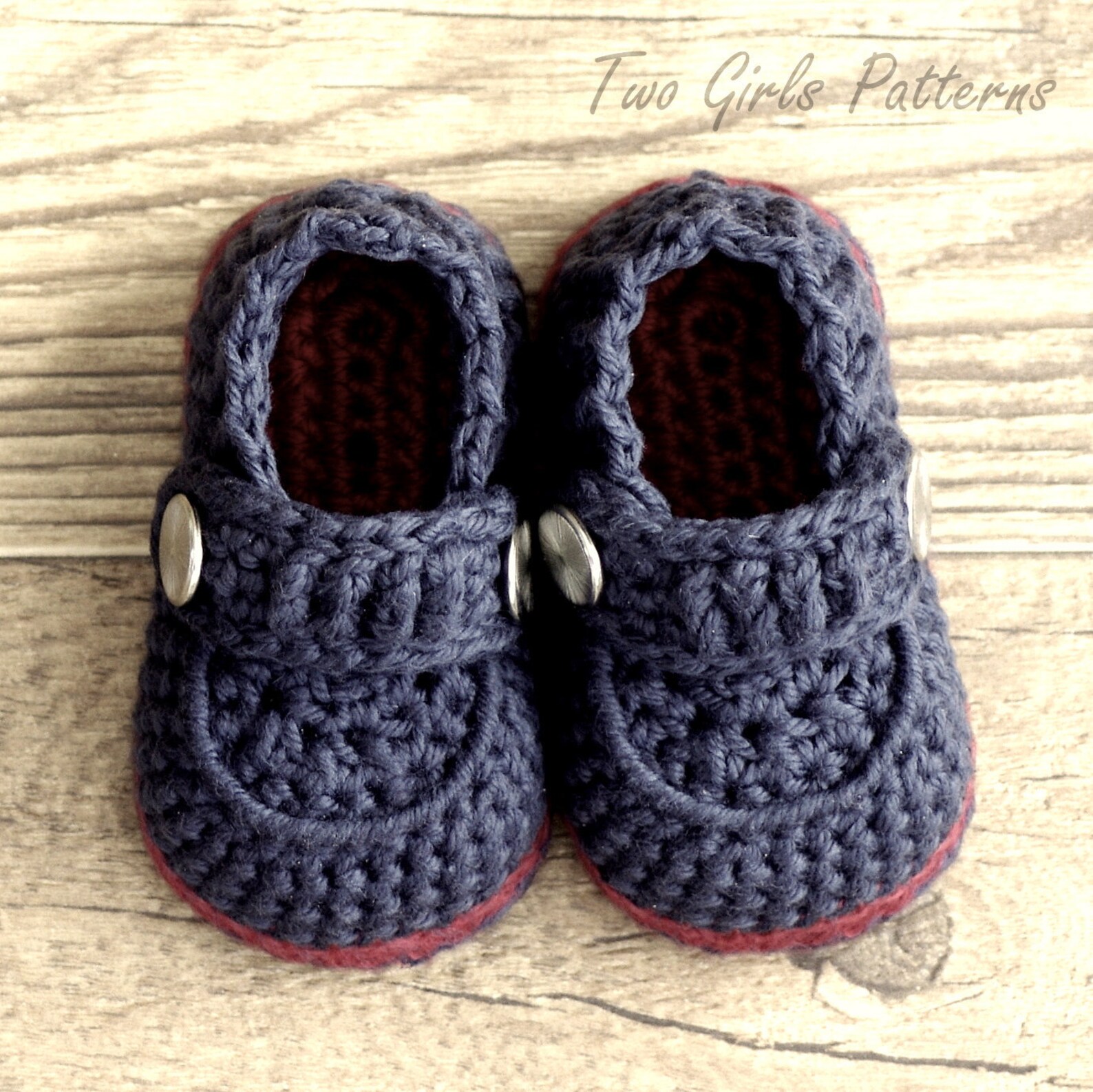 CROCHET PATTERN #203 Baby Boy Booties - the Sailor - Instant Download ...