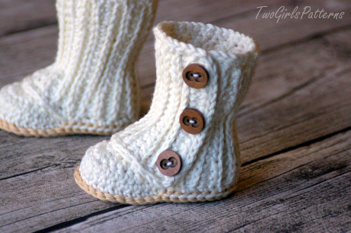 Crochet Pattern 112 Baby Wrap Boot Instant Download PDF L - Etsy Israel