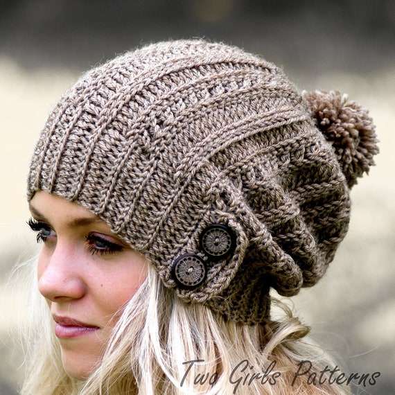 Crochet Beanie Pattern Very Stretchy Knit Look and Stretch | Etsy