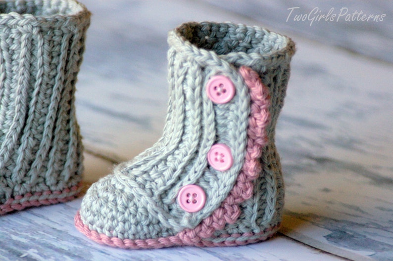 Crochet Pattern 112 Baby Wrap Boot Instant Download PDF L - Etsy Israel