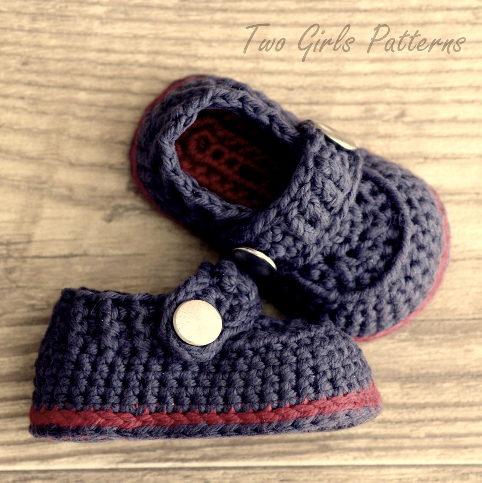 CROCHET PATTERN #203 Baby Boy Booties - the Sailor - Instant Download ...