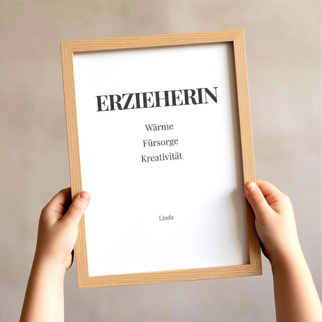 Educator Thank You Poster, Minimalist Typography Gift With Appreciative ...
