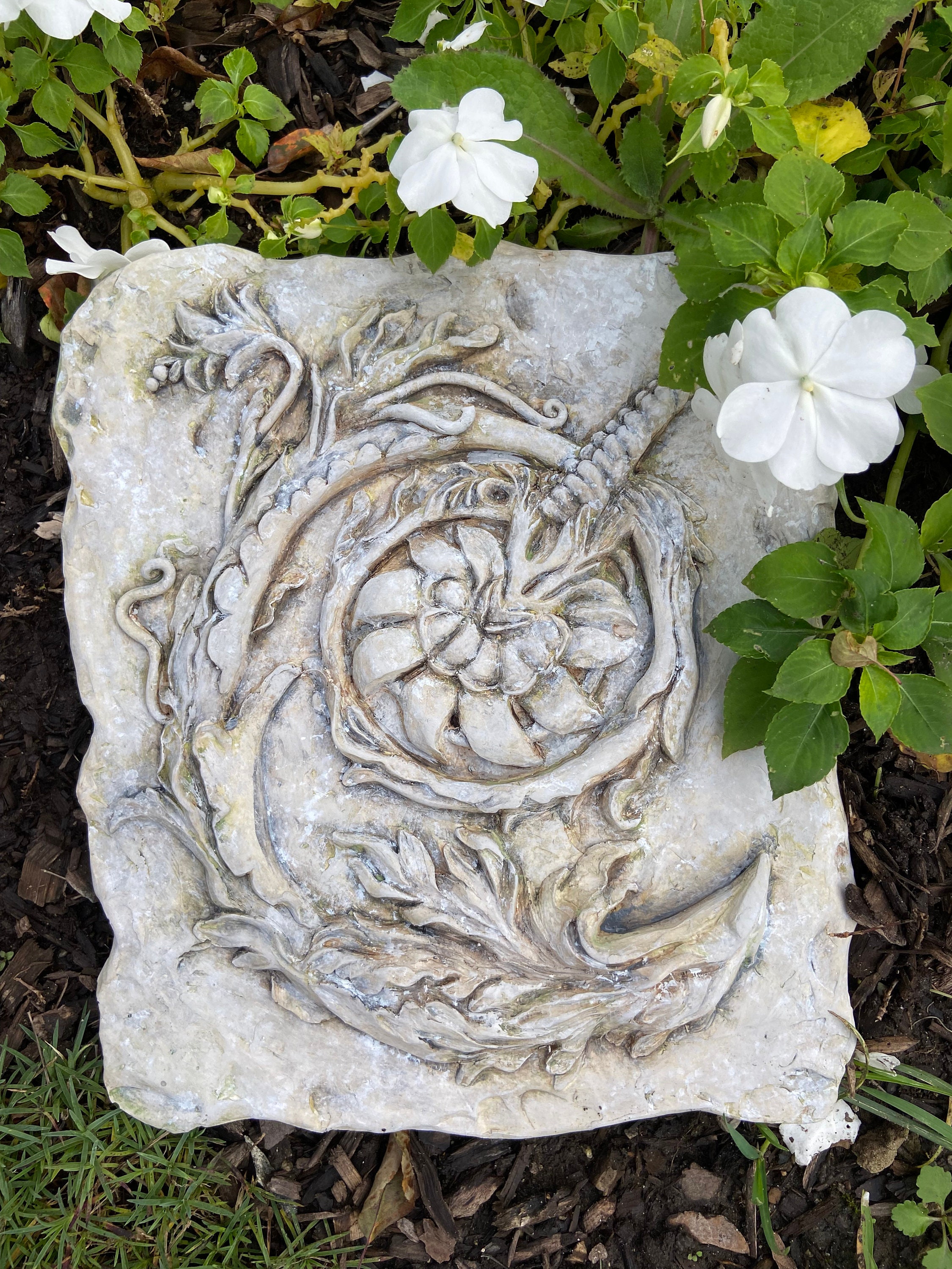 Beautiful Artisan, Hand Sculpted, Concrete, Stone, Outdoor, French ...