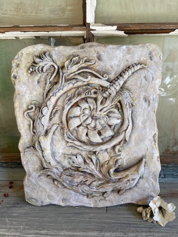 Beautiful Artisan Hand Sculpted Concrete Stone Outdoor | Etsy