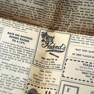 1/4 Lb of Vintage Newspapers 1930s-1980s Papers / Vintage Newsprint ...