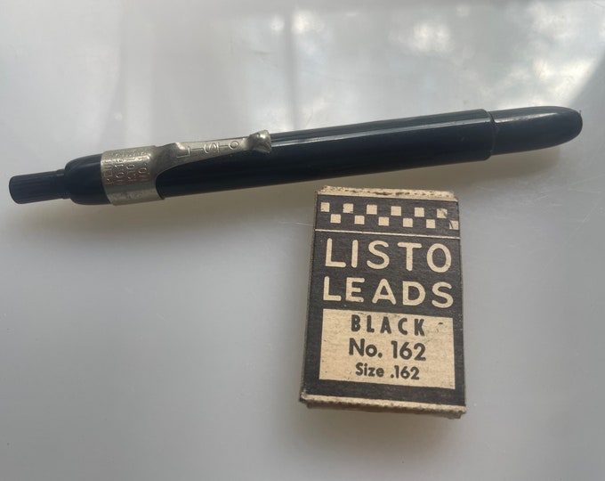Vintage Listo Mechanical China Marker W/ Six Replacement Leads/ Grease ...