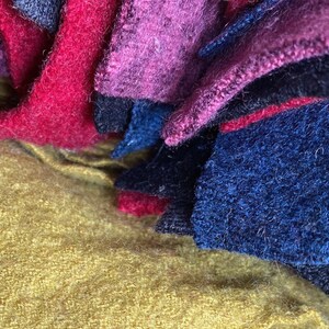 Wool Natural Fiber Dyed Patch Kit for Visible Mending / 10 G Small Wool ...