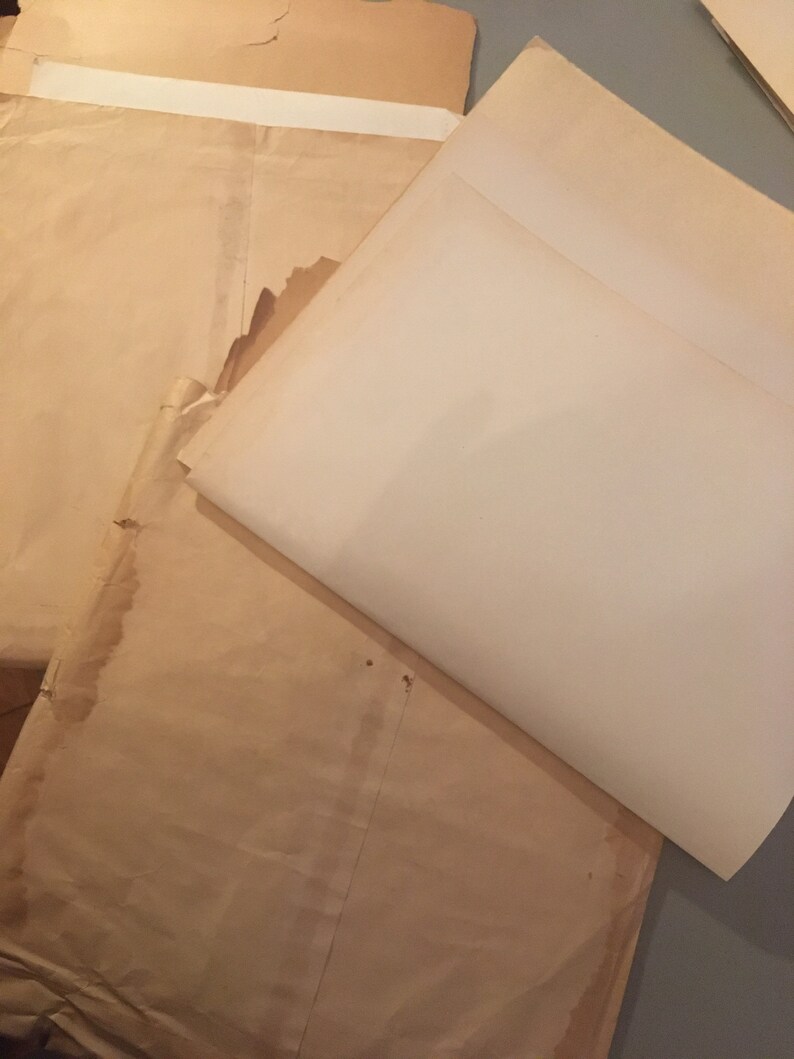 1/8 Lb Bundle of Vintage Aged Yellowed Blank Plain Paper for - Etsy