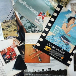 1/8 Lb of Vintage Magazine Pages 1930s-early 90s Ephemera With - Etsy